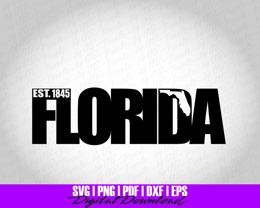 Florida SVG, Florida SVG File, Instant Download, Florida Cut File, SVG ...