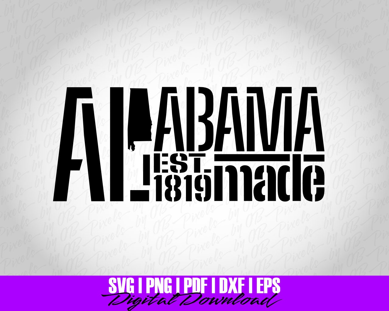 Alabama SVG, Alabama SVG File, Instant Download, Alabama Cut File, SVG ...