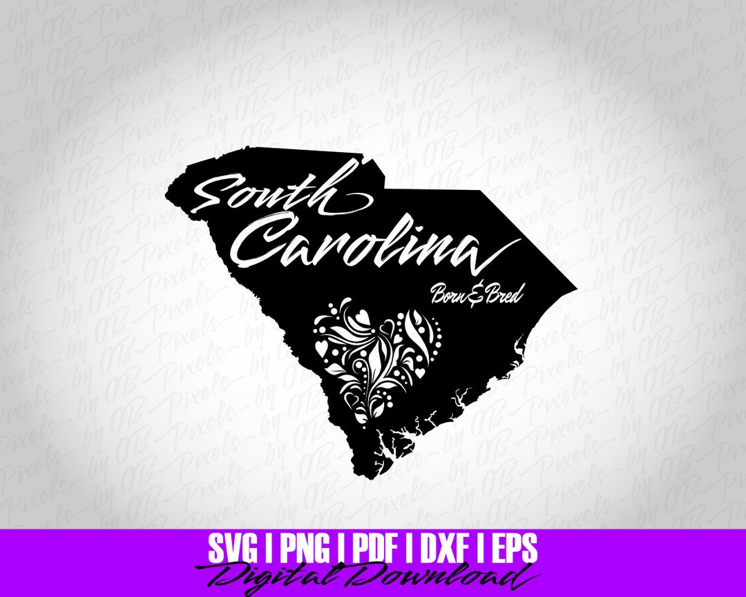 South Carolina SVG, South Carolina SVG File, Instant Download, South ...