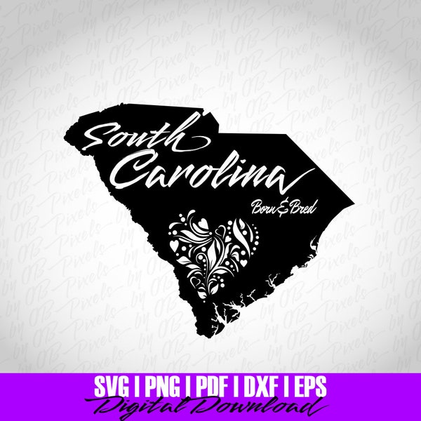South Carolina Svg - Etsy