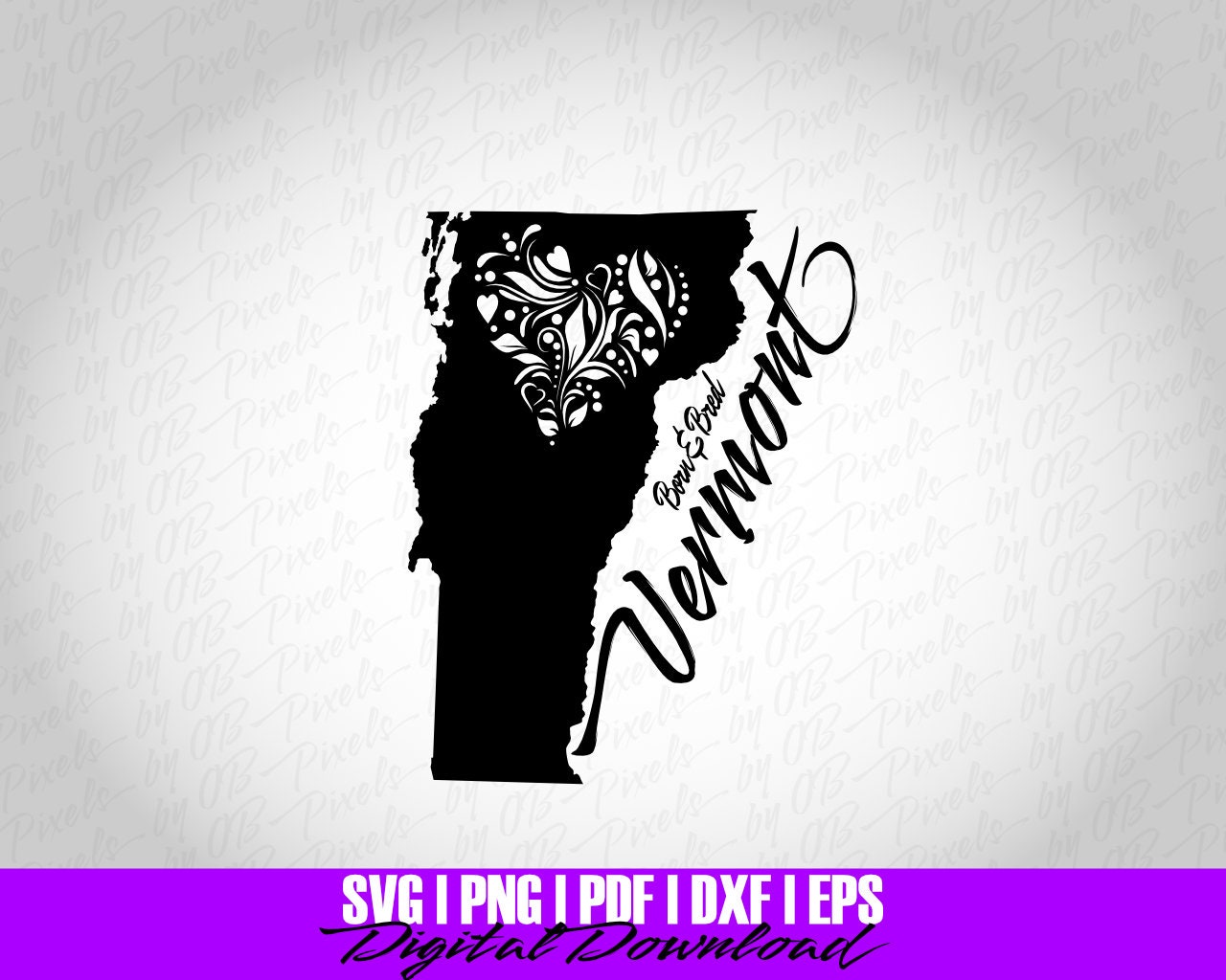 Vermont SVG, Vermont SVG File, Instant Download, Vermont Cut File, SVG ...