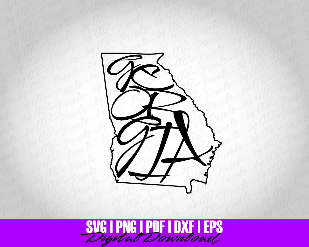 Georgia SVG Georgia SVG File Instant Download Georgia Cut - Etsy Australia