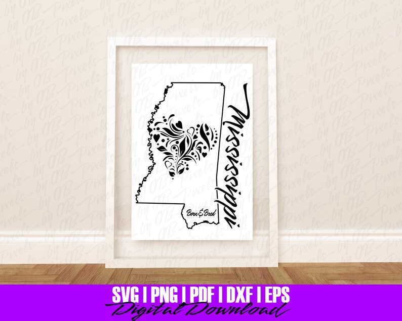 Mississippi SVG, Mississippi SVG File, Instant Download, Mississippi ...