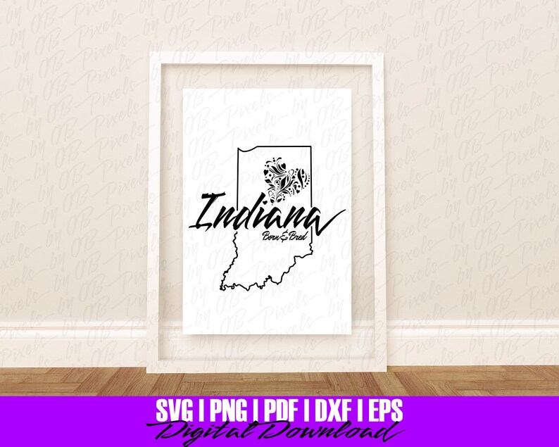 Indiana SVG, Indiana SVG File, Instant Download, Indiana Cut File, SVG ...