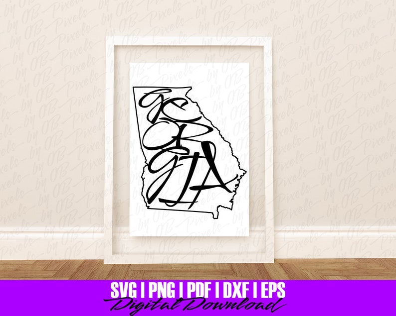 Georgia SVG Georgia SVG File Instant Download Georgia Cut - Etsy
