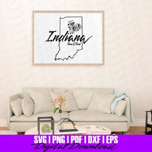 Indiana SVG, Indiana SVG File, Instant Download, Indiana Cut File, SVG ...