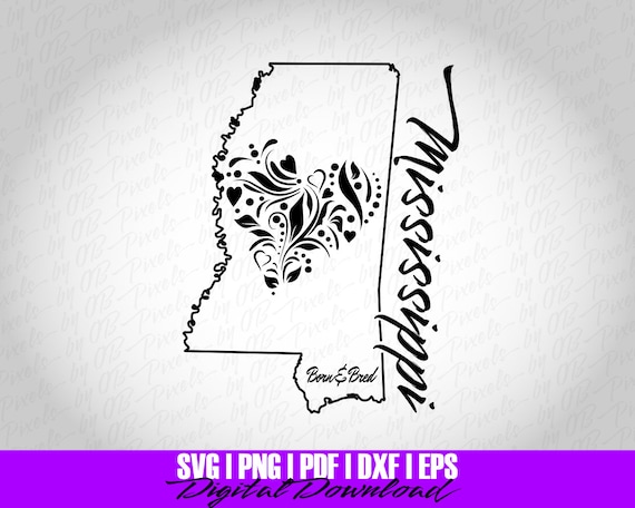 Mississippi SVG Mississippi SVG File Instant Download - Etsy