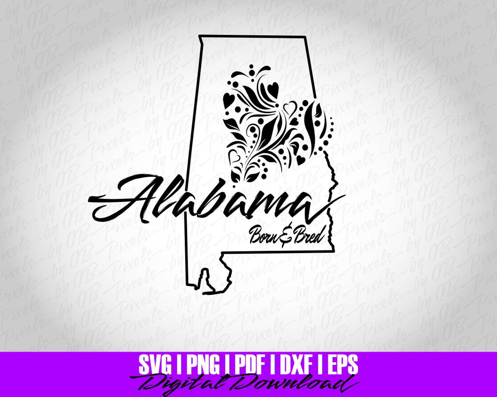 Alabama SVG Alabama SVG File Instant Download Alabama Cut - Etsy