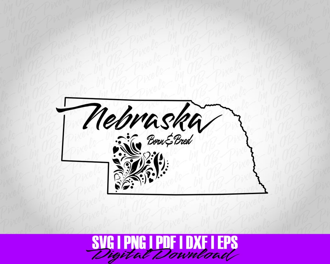 Nebraska SVG, Nebraska SVG File, Descarga instantánea, Nebraska Cut ...