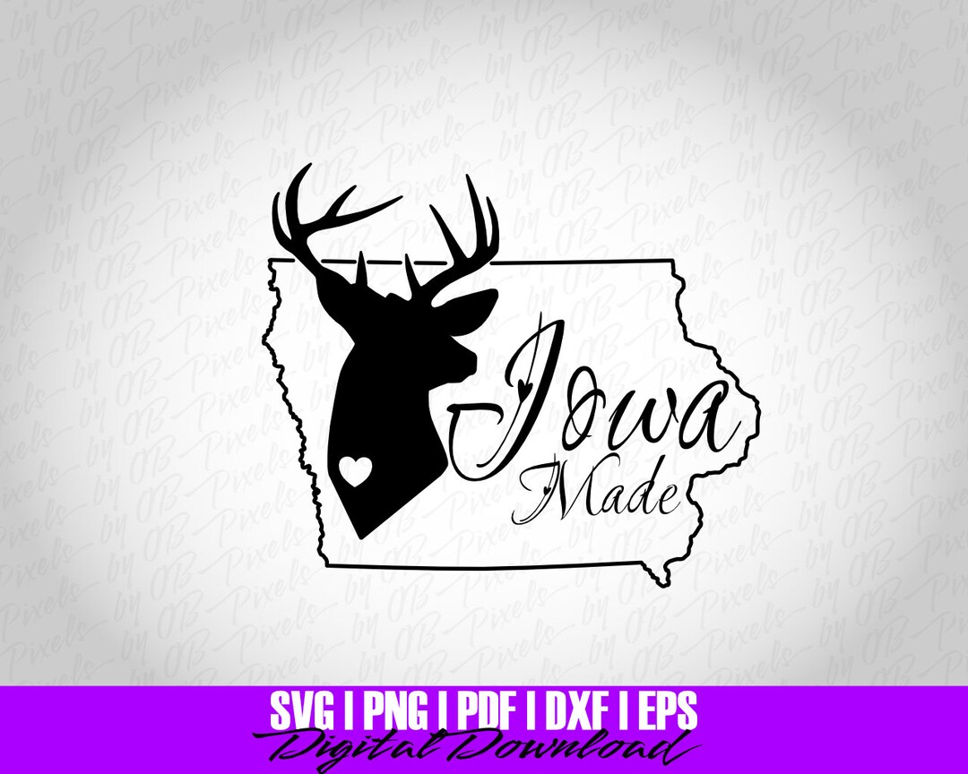 Iowa SVG, Iowa SVG File, Instant Download, Iowa Cut File, SVG File for ...