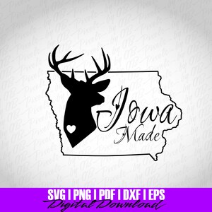 Iowa SVG, Iowa SVG File, Instant Download, Iowa Cut File, SVG File for ...