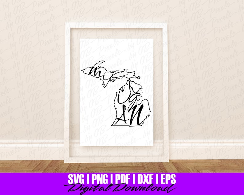 Michigan SVG Michigan SVG File Instant Download Michigan - Etsy