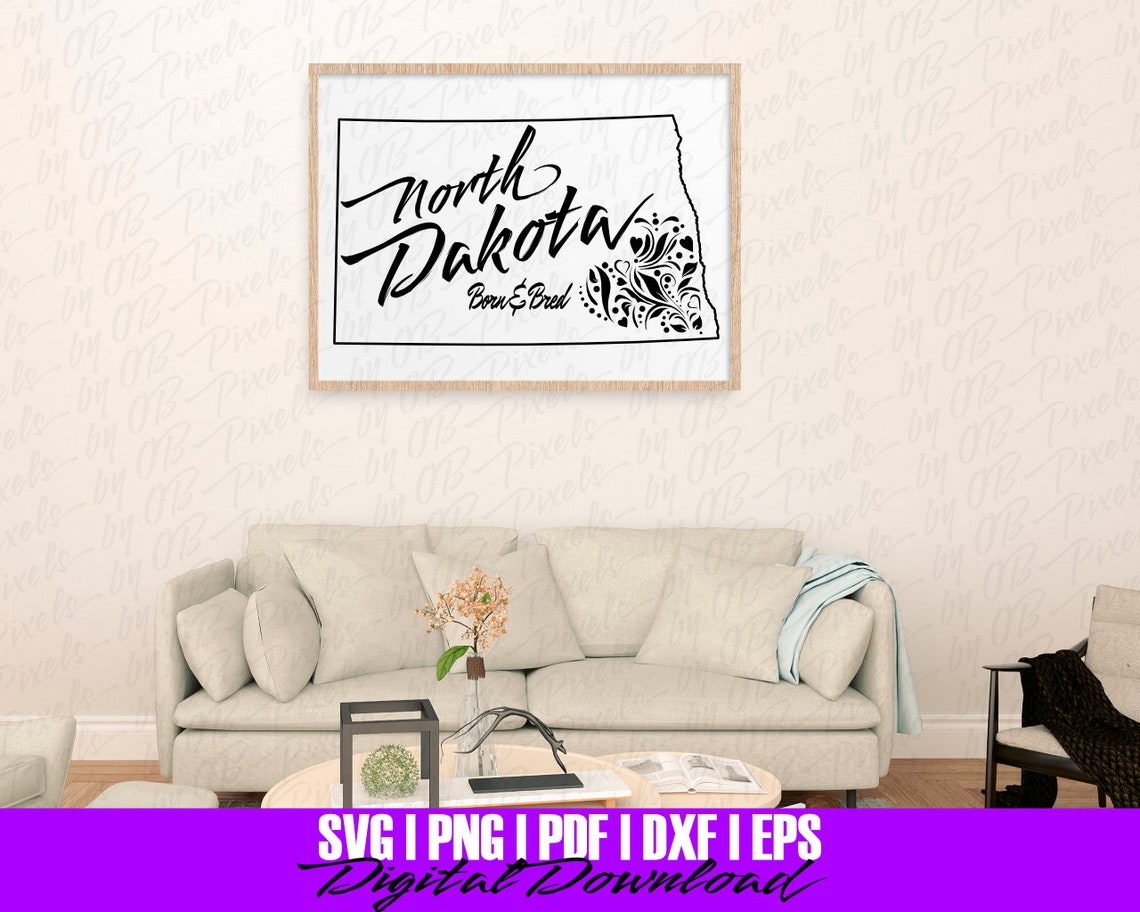 North Dakota SVG North Dakota SVG File Instant Download - Etsy