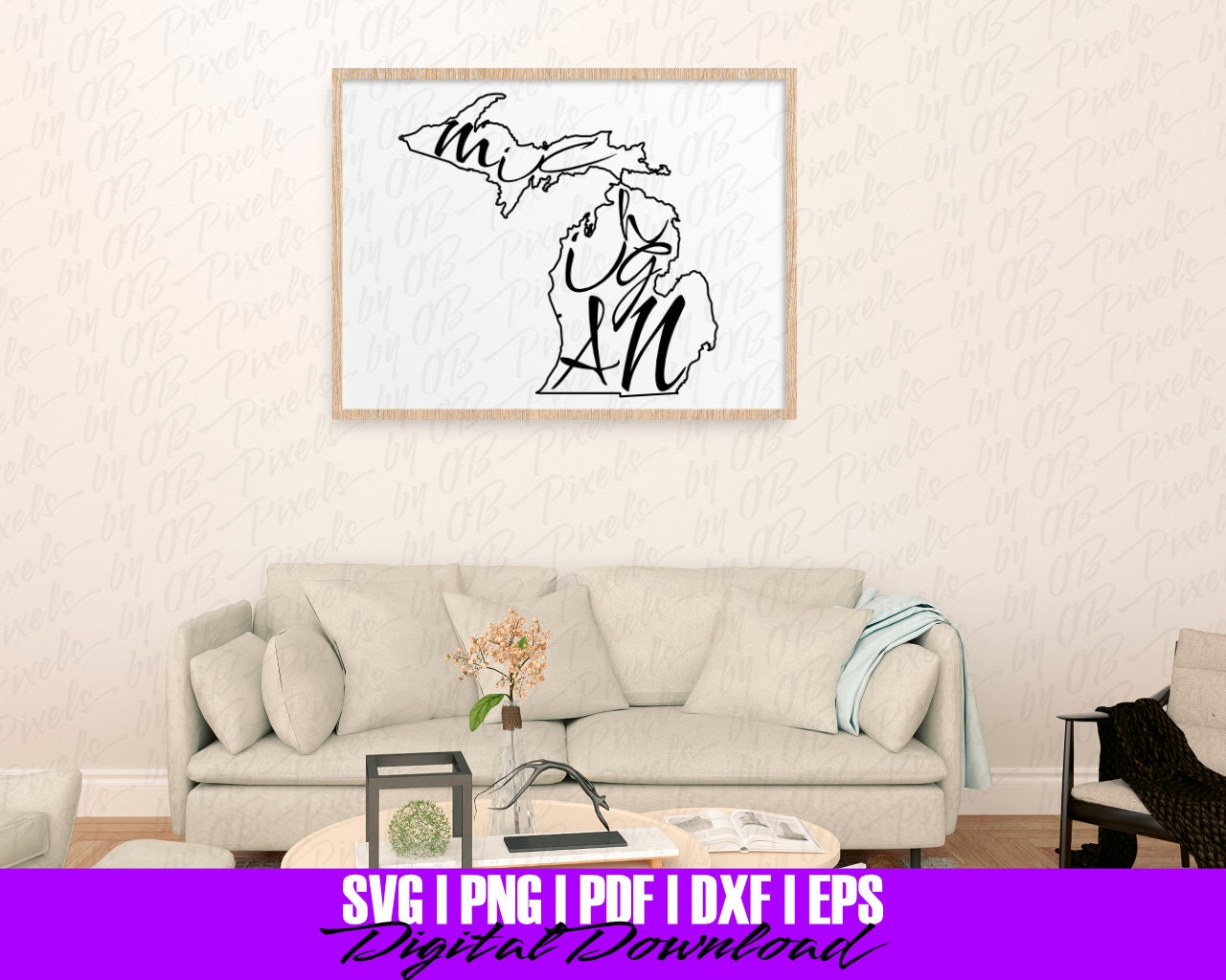 Michigan SVG, Michigan SVG File, Instant Download, Michigan Cut File ...
