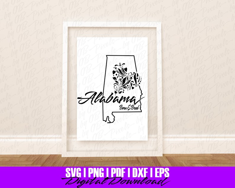 Alabama SVG, Alabama SVG File, Instant Download, Alabama Cut File, SVG ...