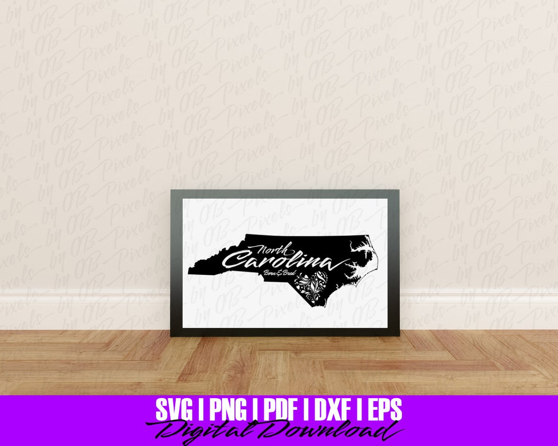 North Carolina SVG, North Carolina SVG File, Instant Download, North ...