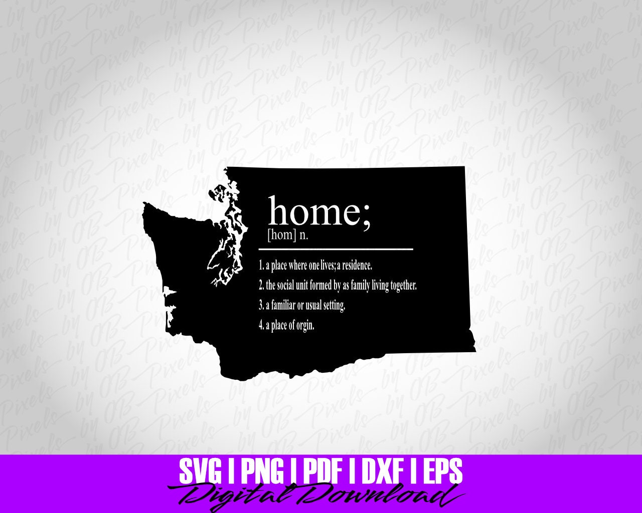 Washington SVG, Washington SVG File, Instant Download, Washington Cut ...