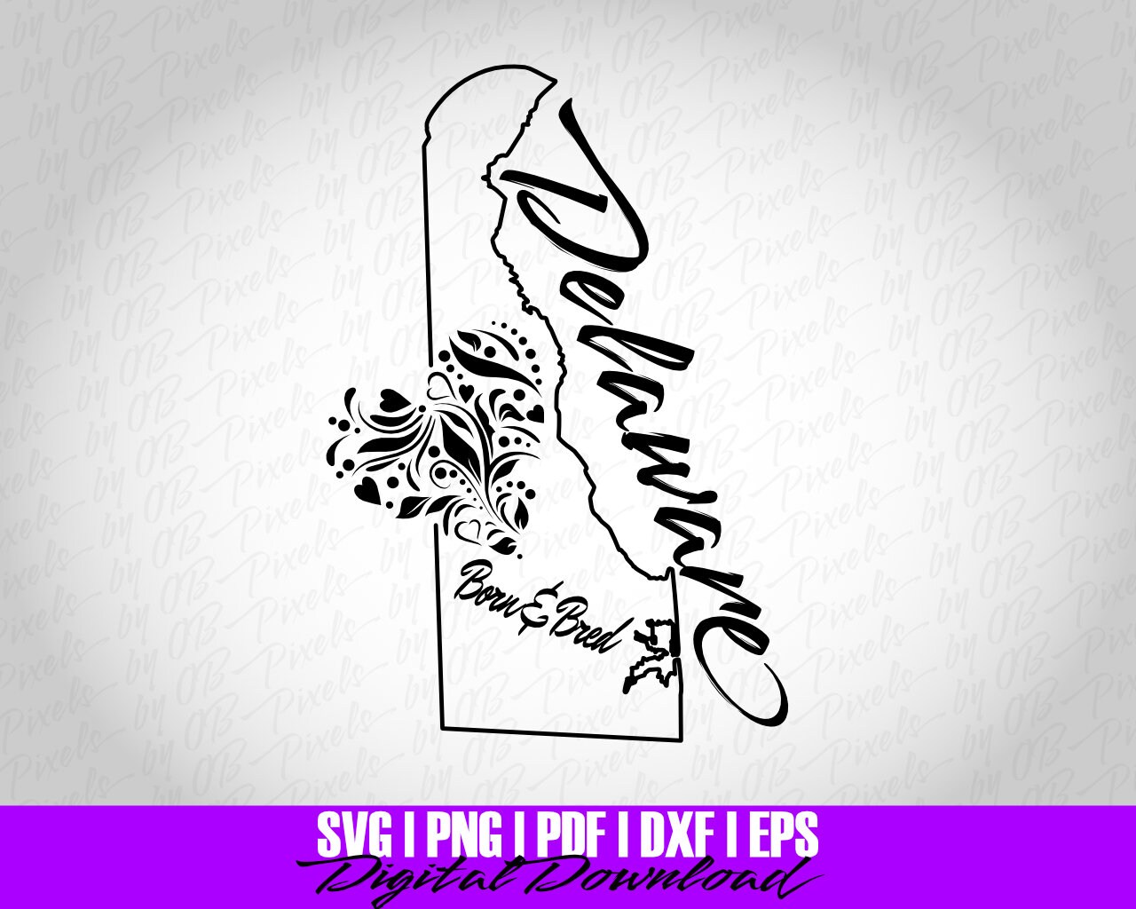 Delaware SVG, Delaware SVG File, Instant Download, Delaware Cut File ...