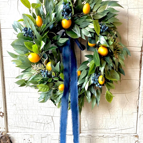 Lemon Wreath - Etsy