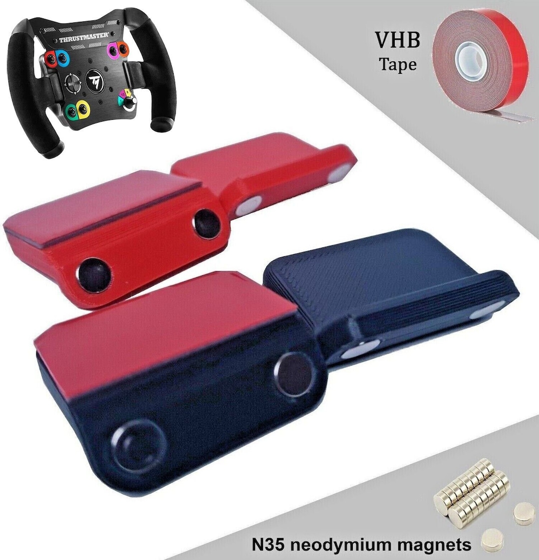 Thrustmaster Magnetic Paddle Shifters Mod for Open Wheel, TX Wheel ...