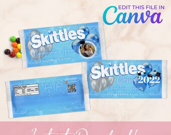 Skittles Canva Template - Etsy