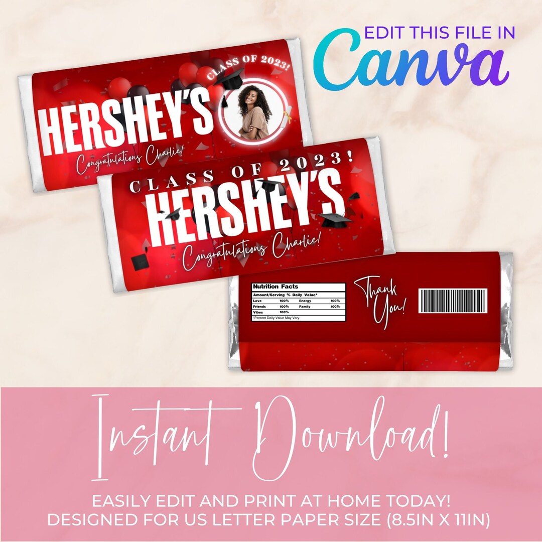 Customizable Graduation Chocolate Bars Party Favor With - Etsy