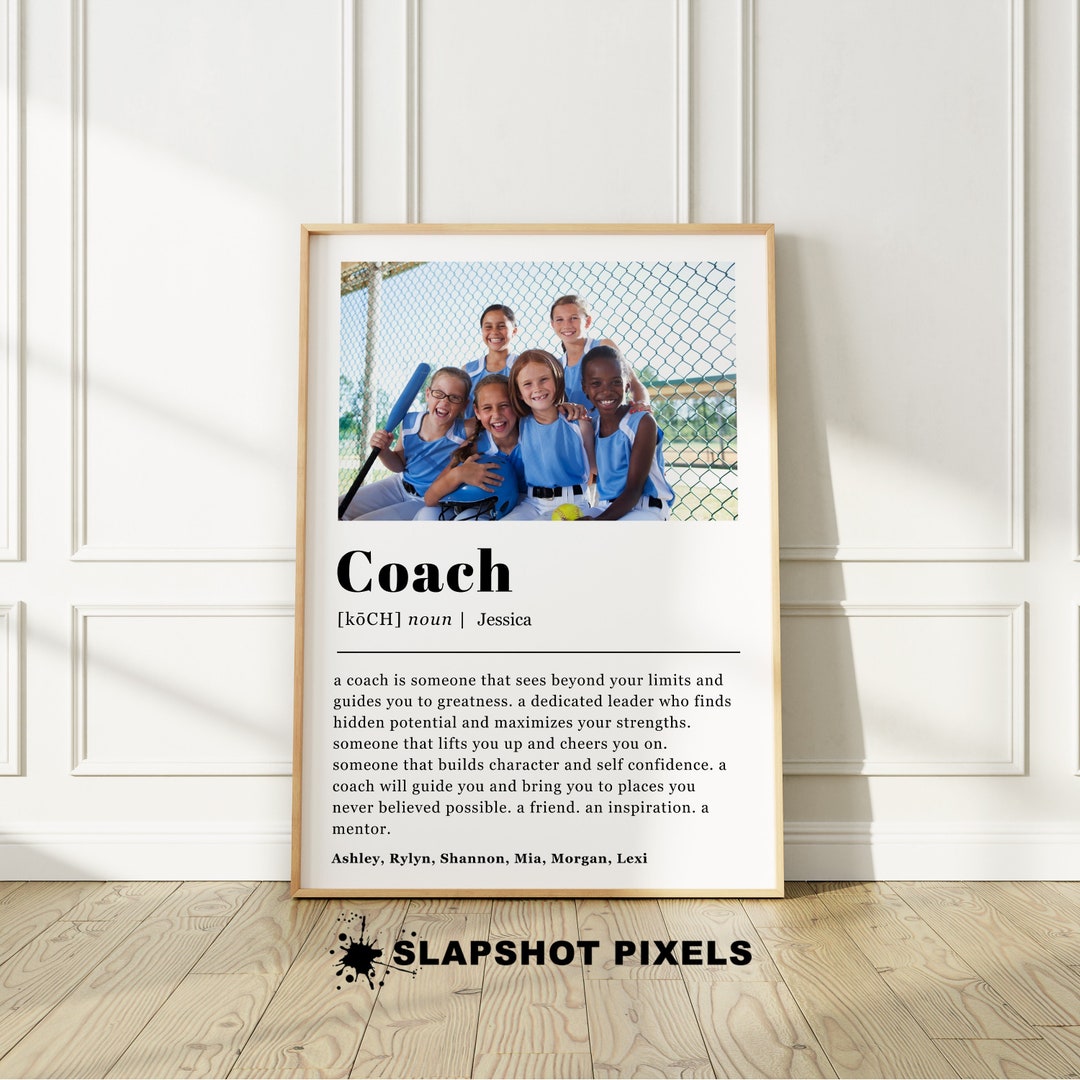 Softball Coach Gift Personalized Softball Poster for Coaches Baseball ...