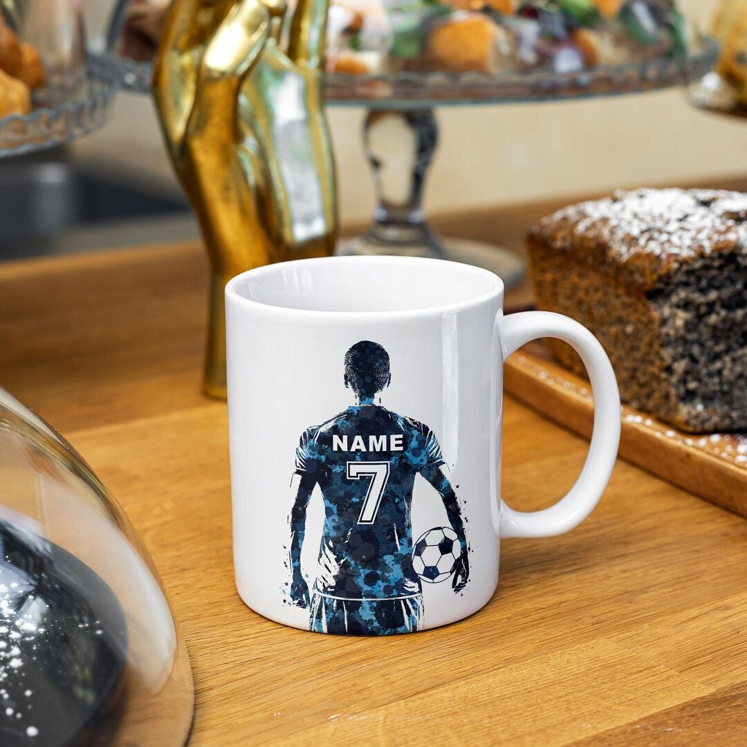 Personalized Soccer Mug Football Player Mug Soccer Gifts for Boys ...