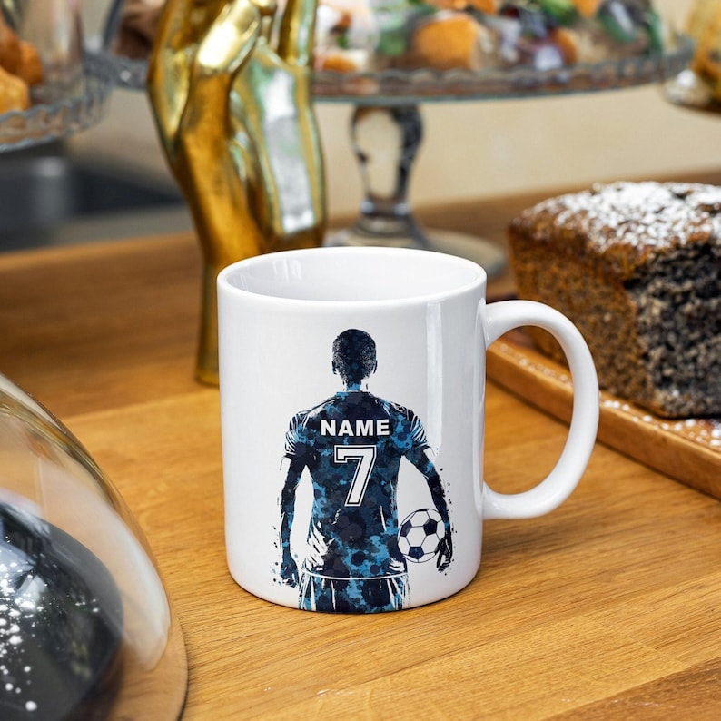 Personalized Soccer Mug Football Player Mug Soccer Gifts for Boys ...
