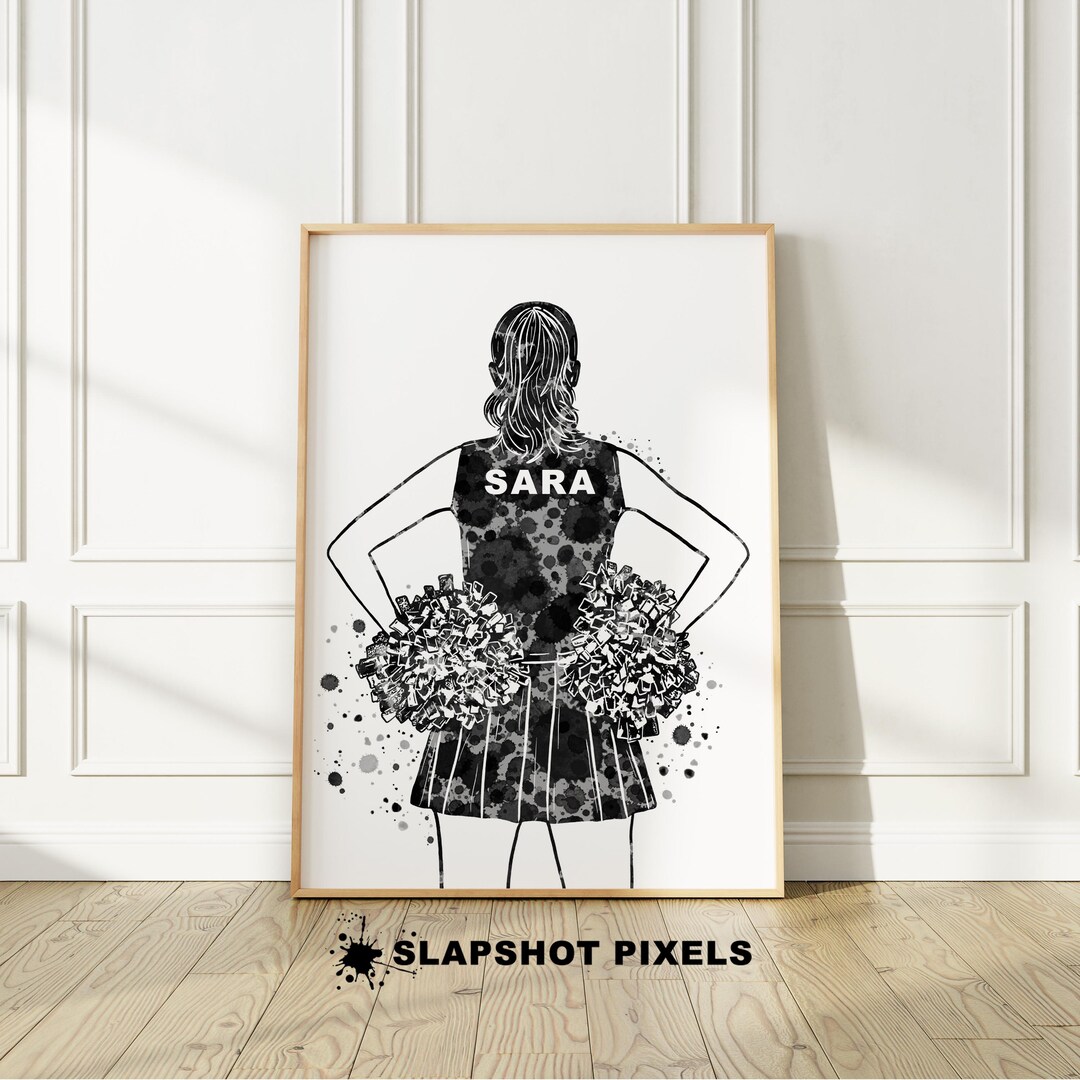 Cheer Gifts Personalized Cheer Poster Custom Cheerleader Wall Art Cheer ...