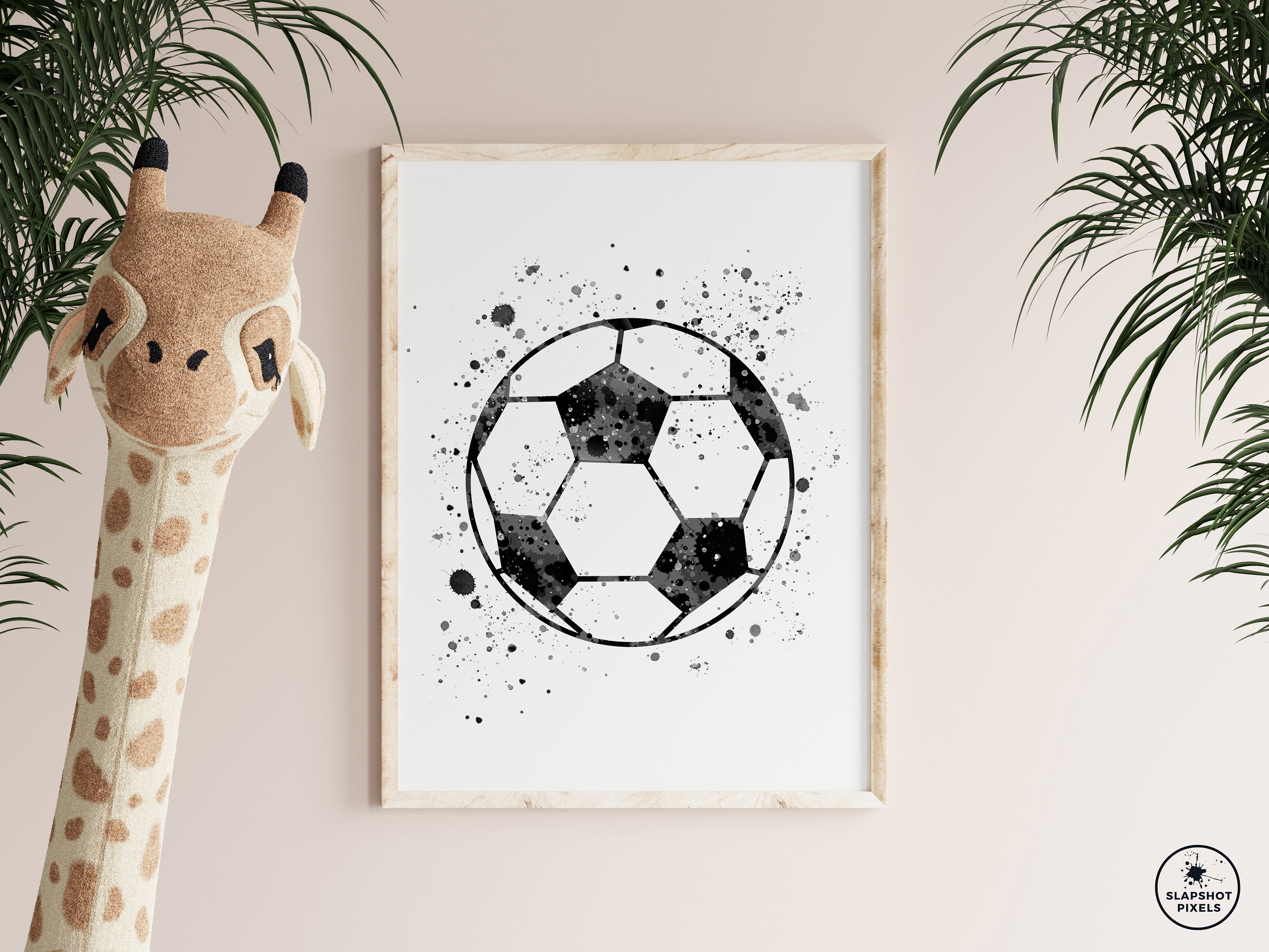 Soccer Ball Print Wall Art Soccer Poster Decor Soccer - Etsy