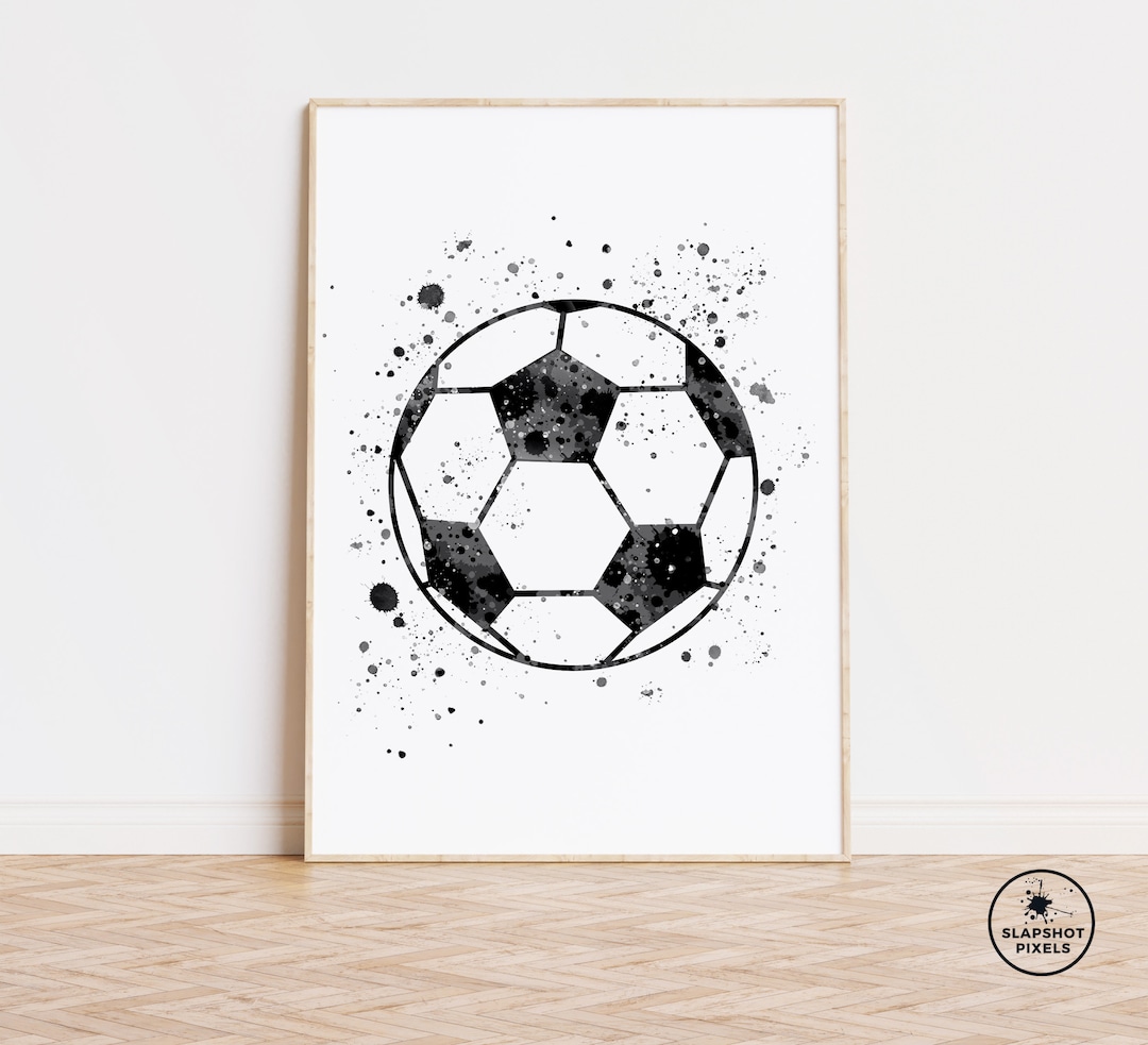Soccer Ball Print Wall Art Soccer Poster Decor Soccer - Etsy