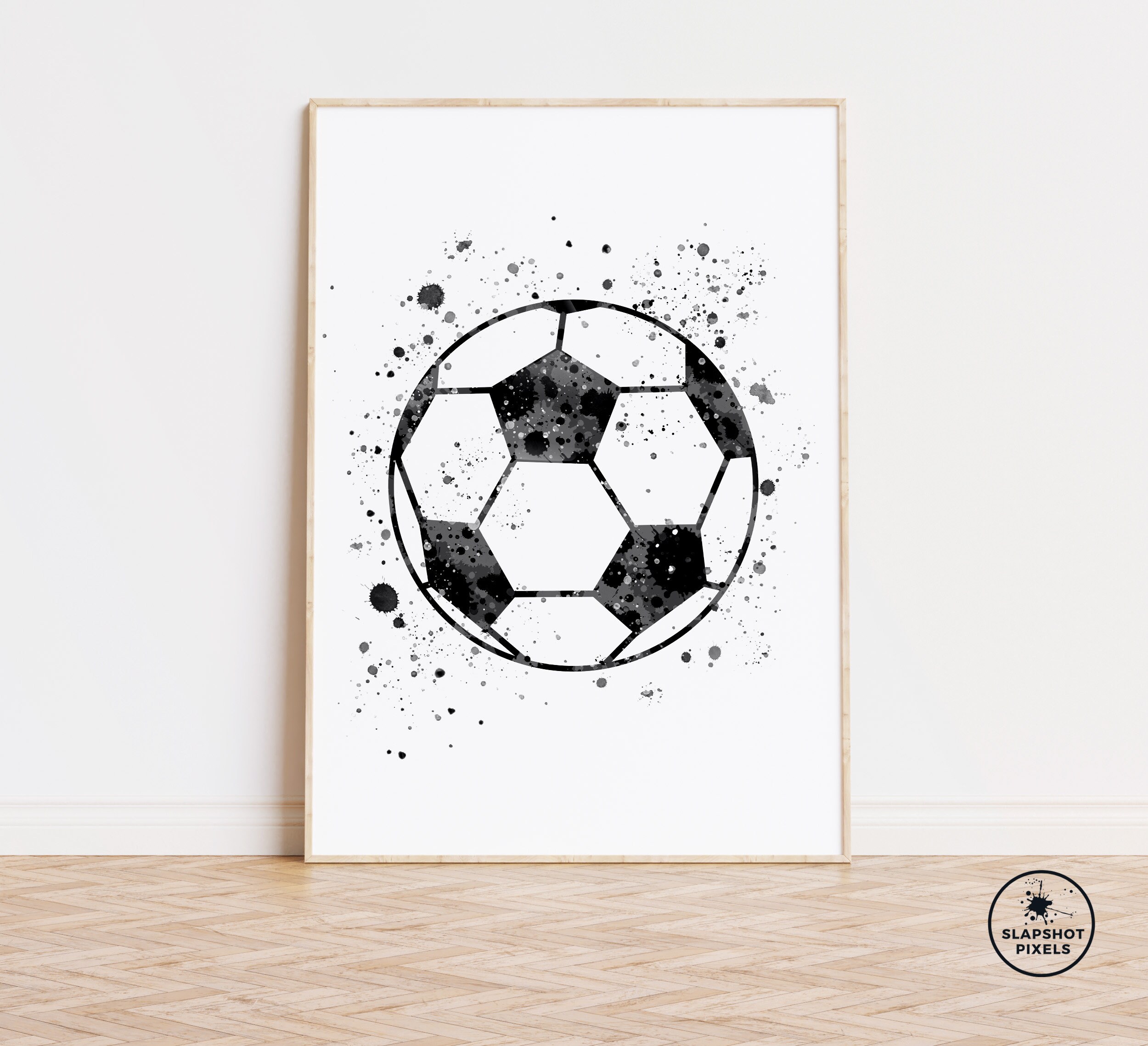 Soccer Ball Print Wall Art Soccer Poster Decor Soccer - Etsy