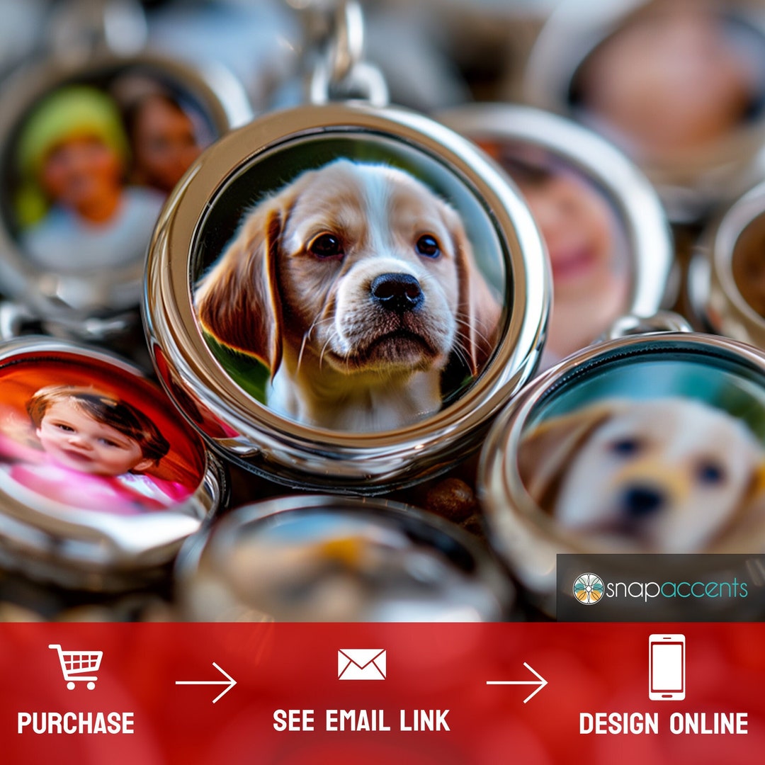 Create Photo Logo Snap Jewelry, 18MM Ginger Charm, Personalized Picture ...