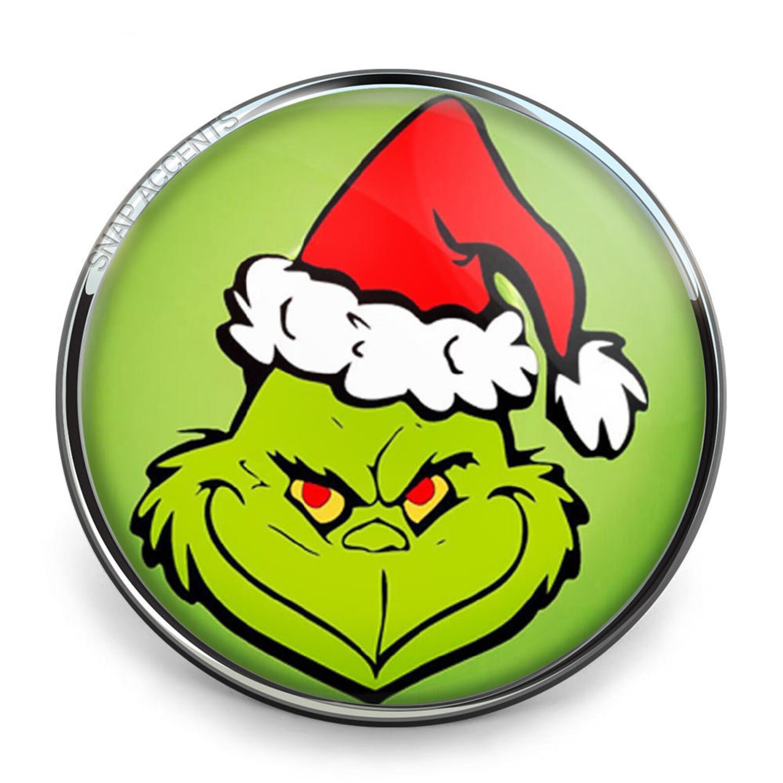 Grinch Snap Jewelry Ginger Charm Christmas Holiday 18MM - Etsy