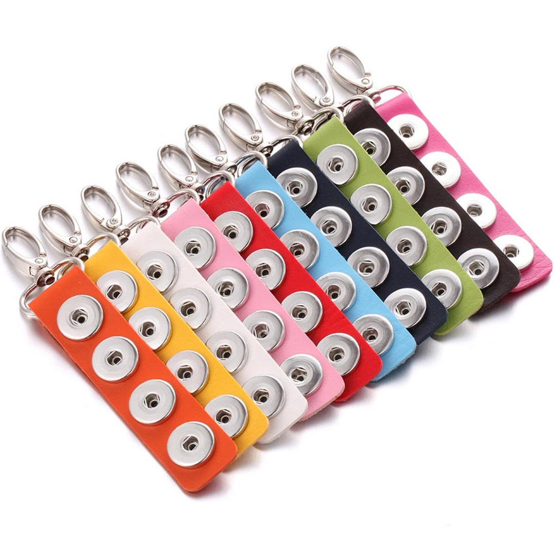 Keychain Snap Jewelry Car Key Ring Fits 4 Customizable 18MM 20MM Ginger ...