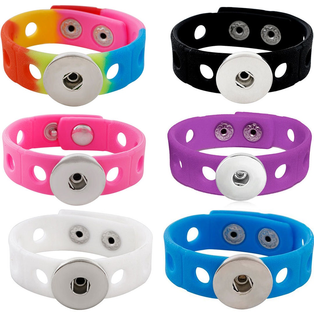 Children's Silicone Snap Jewelry Ginger Charm Bracelet, Adjustable ...