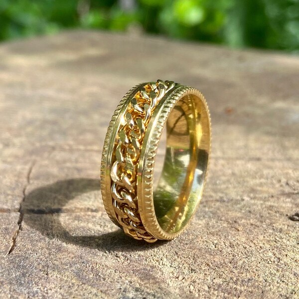 Gold Spinner Ring - Etsy