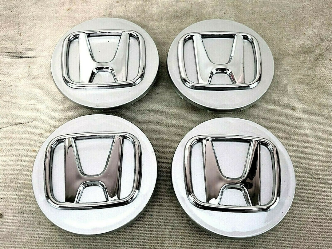 Set of 4 Pieces Wheel Caps Hub Cover 58mm Silver With Chrome Logo for ...