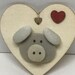 Pig Pebble Art Ornament - Etsy