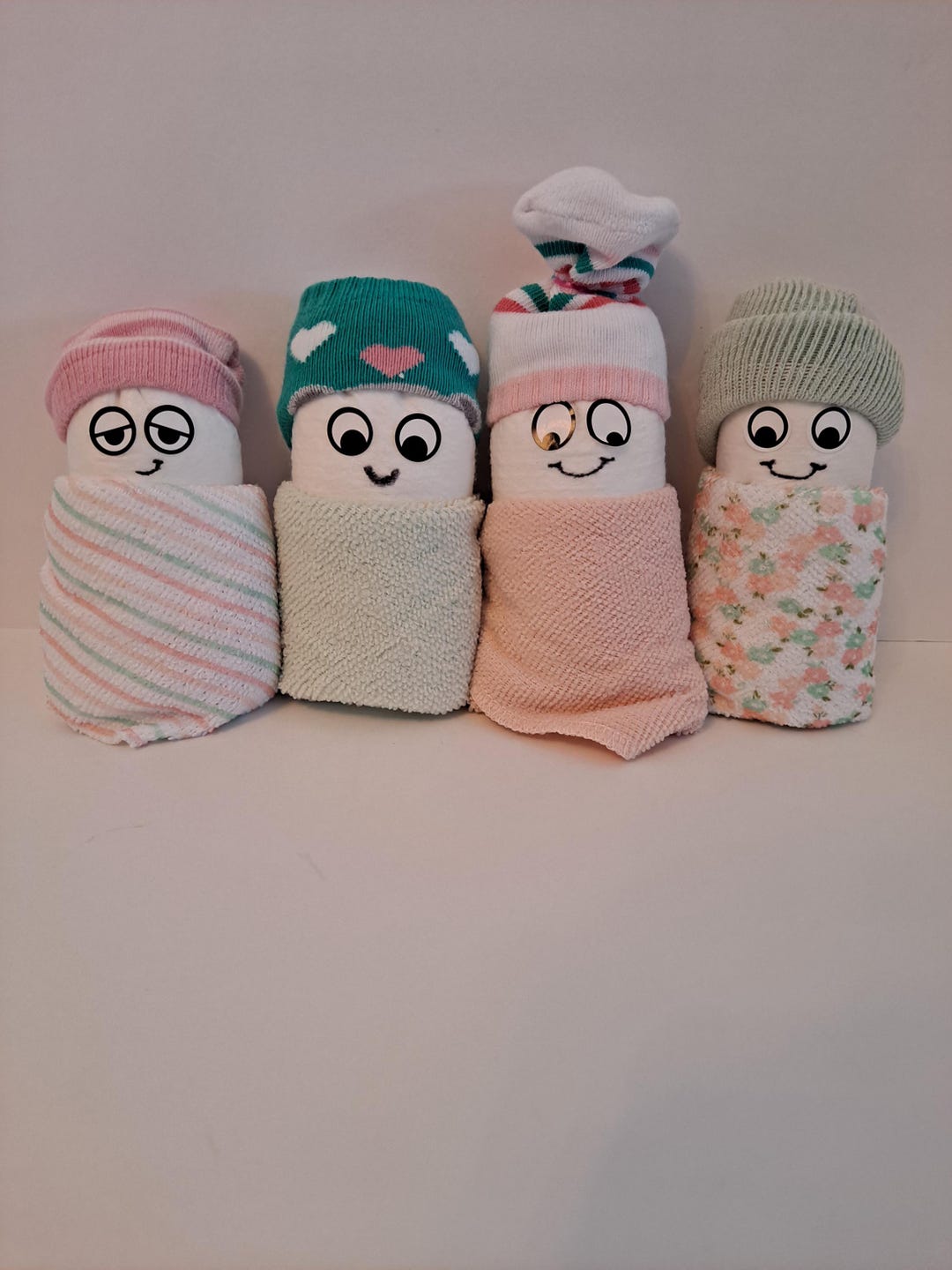 Mint and Coral Diaper Babies - Etsy