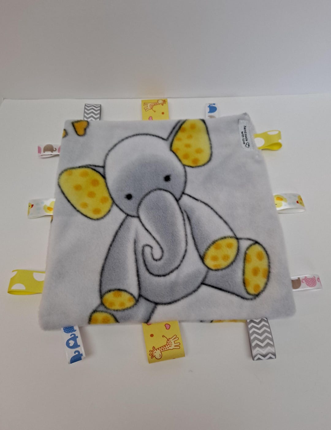 Elephant Baby Taggie Toy - Etsy