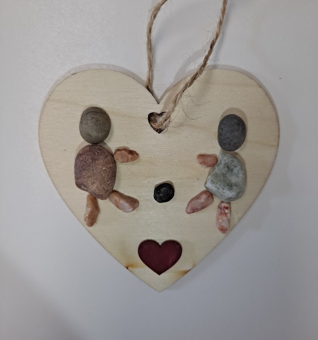 Kids Playing Ball Pebble Art Ornament - Etsy