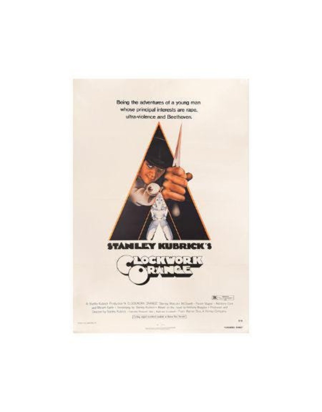 A Clockwork Orange (1972) Original One Sheet Movie Poster Linen Backed (not a Reproduction) - Etsy