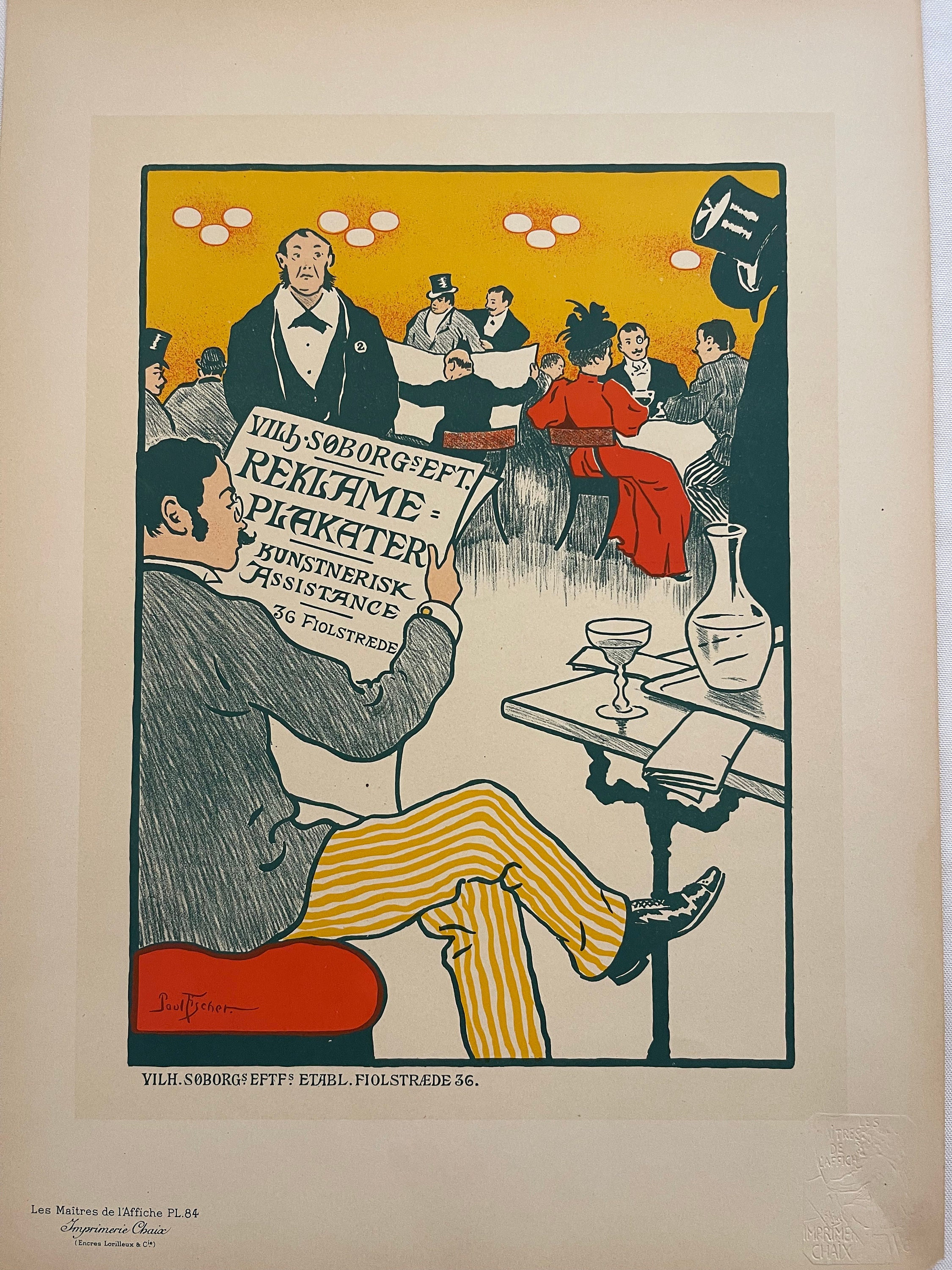 Vintage Poster Printed Circa 1897 (over 120 Years Old) Maitres De L ...