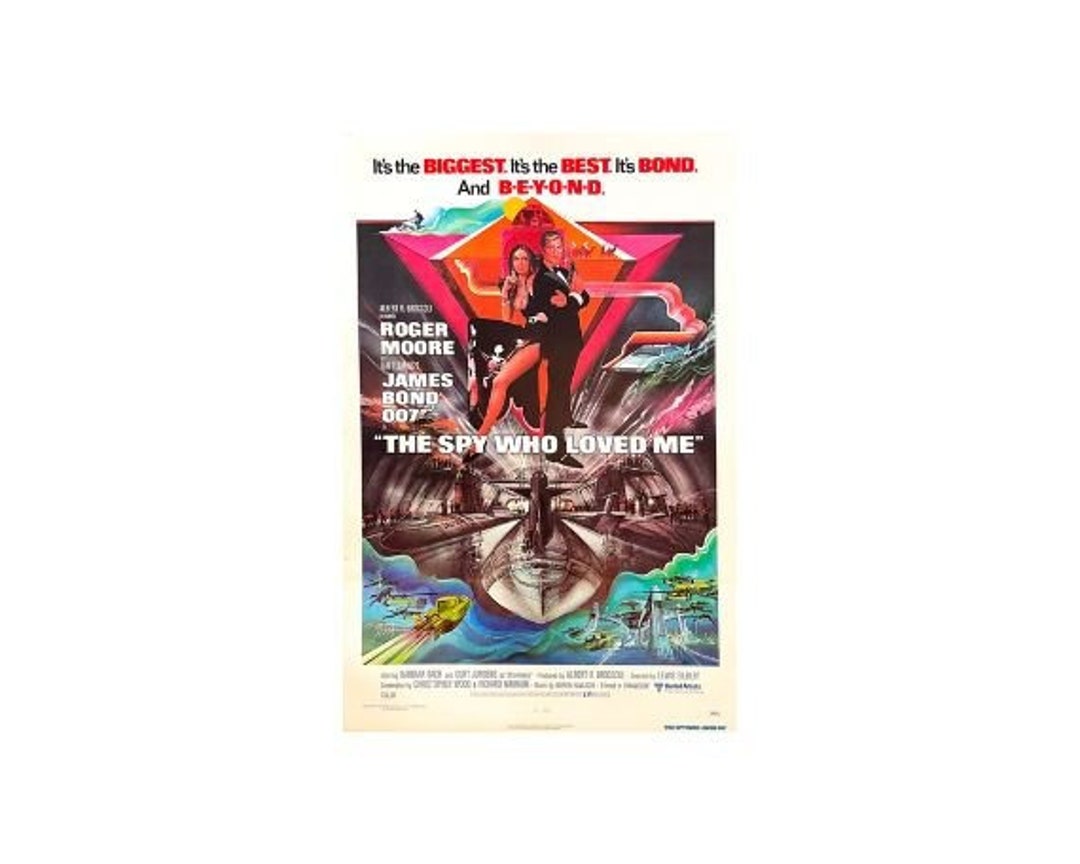The Spy Who Loved Me 007 (1977) Linen Backed Original Movie Poster (not a Reproduction) - Etsy