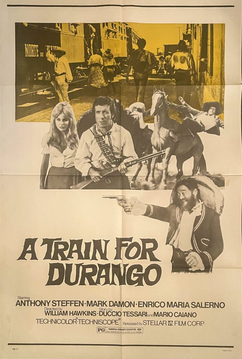 A Train for Durango (1973) Original One Sheet Movie Poster (not a ...