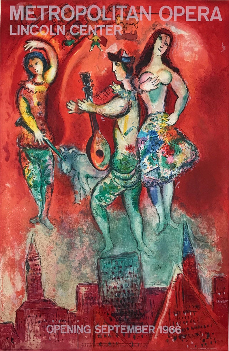 Metropolitan Opera Marc Chagall Original 1966 for the Opera Carmen ...