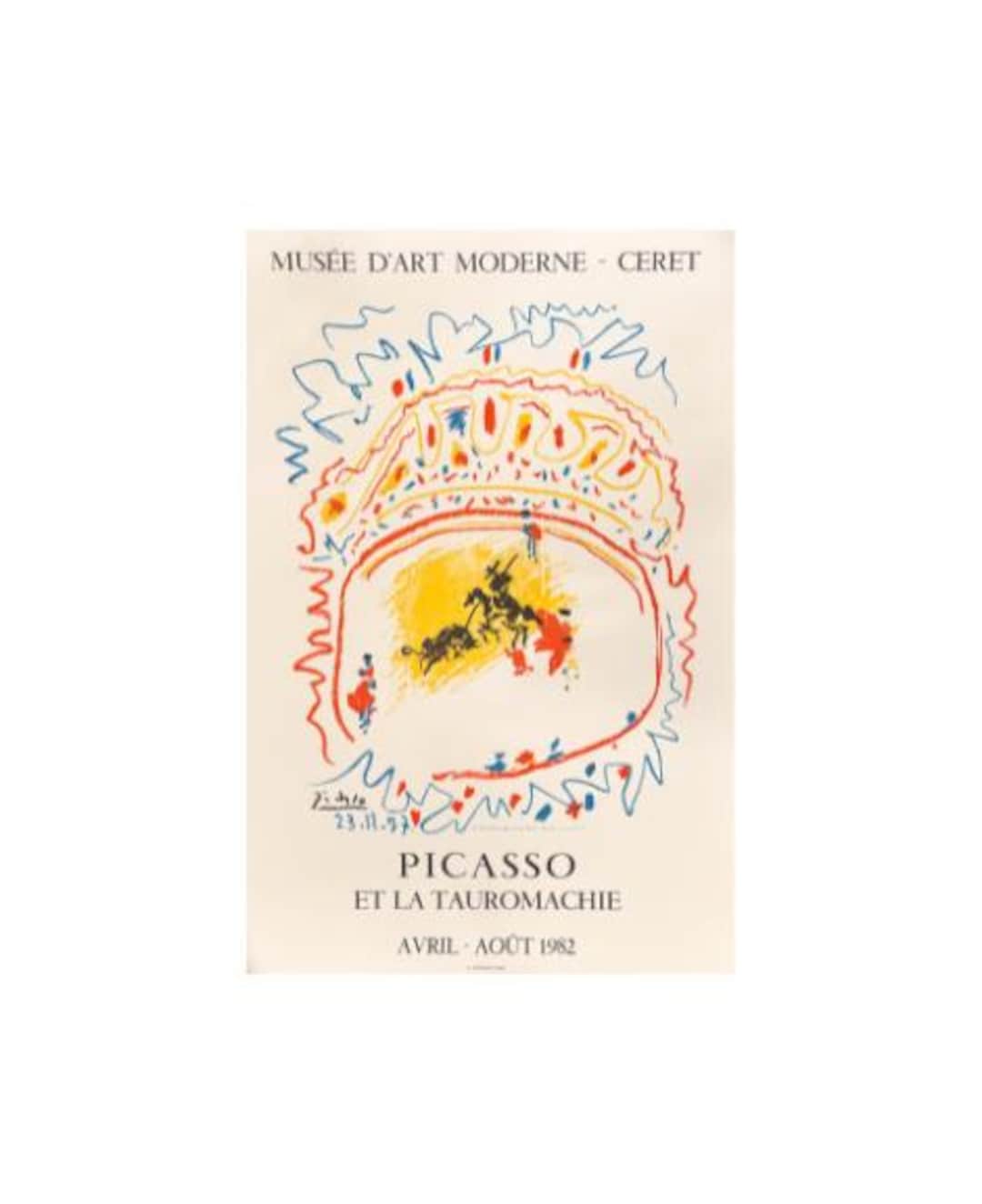 Picasso Et La Tauromachie Original 1982 Exhibition Poster Printed by ...