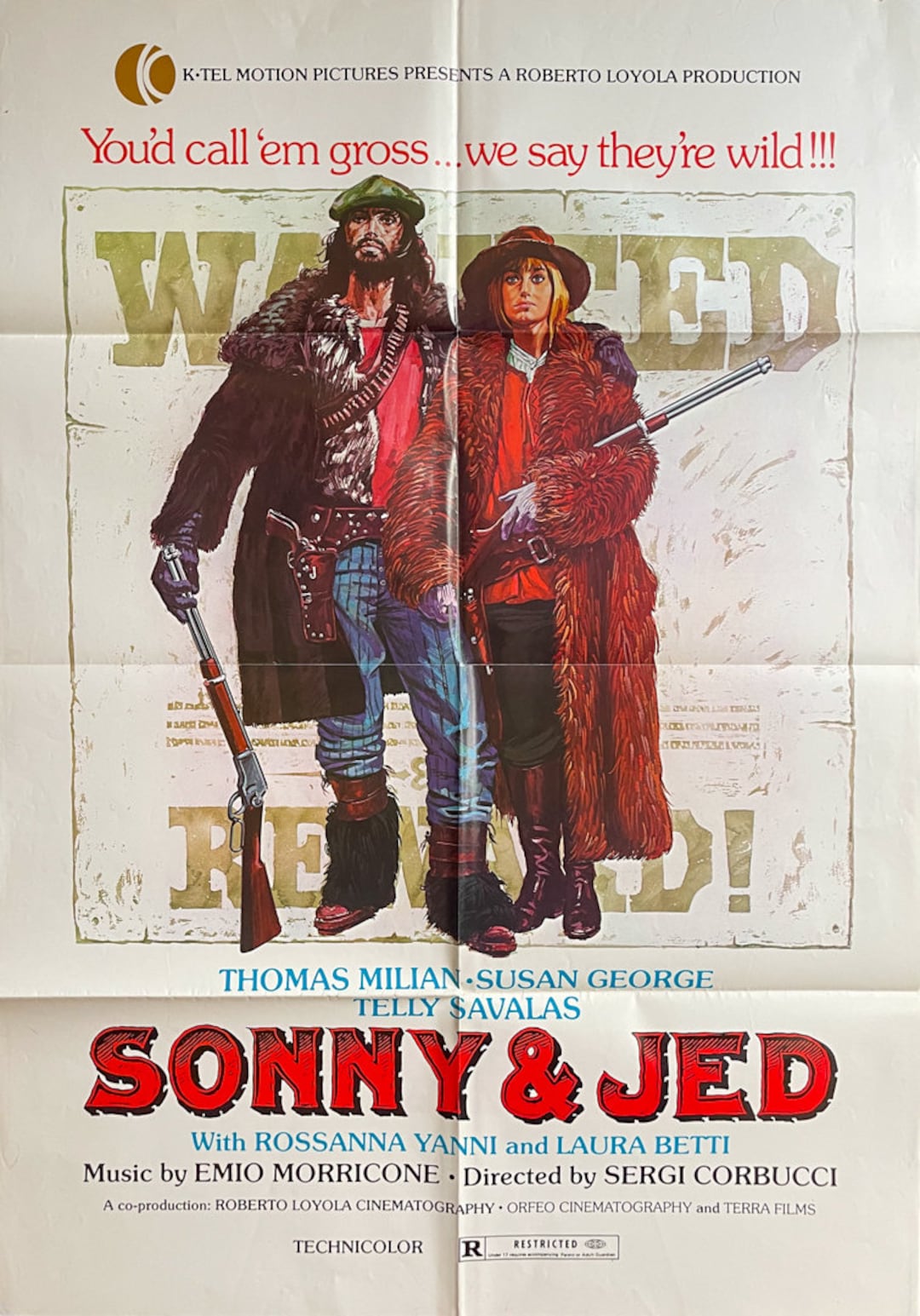 Sonny and Jed Starring Telly Savalas (1972) Original One Sheet Movie ...